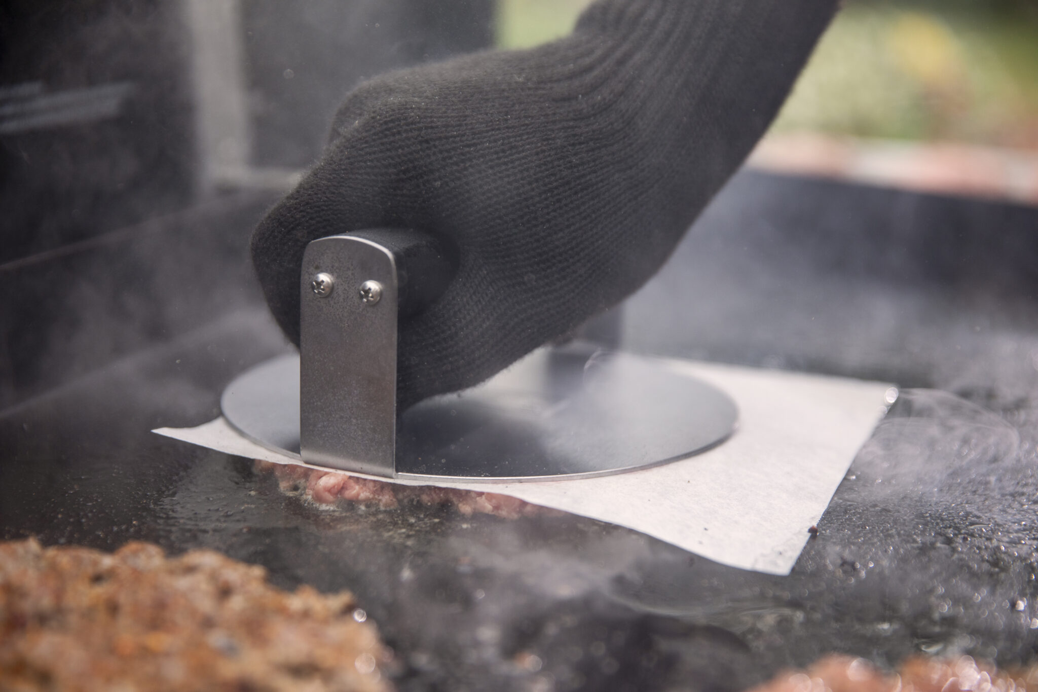 Weber Griddle Smashed Burger Press - BBQ Central